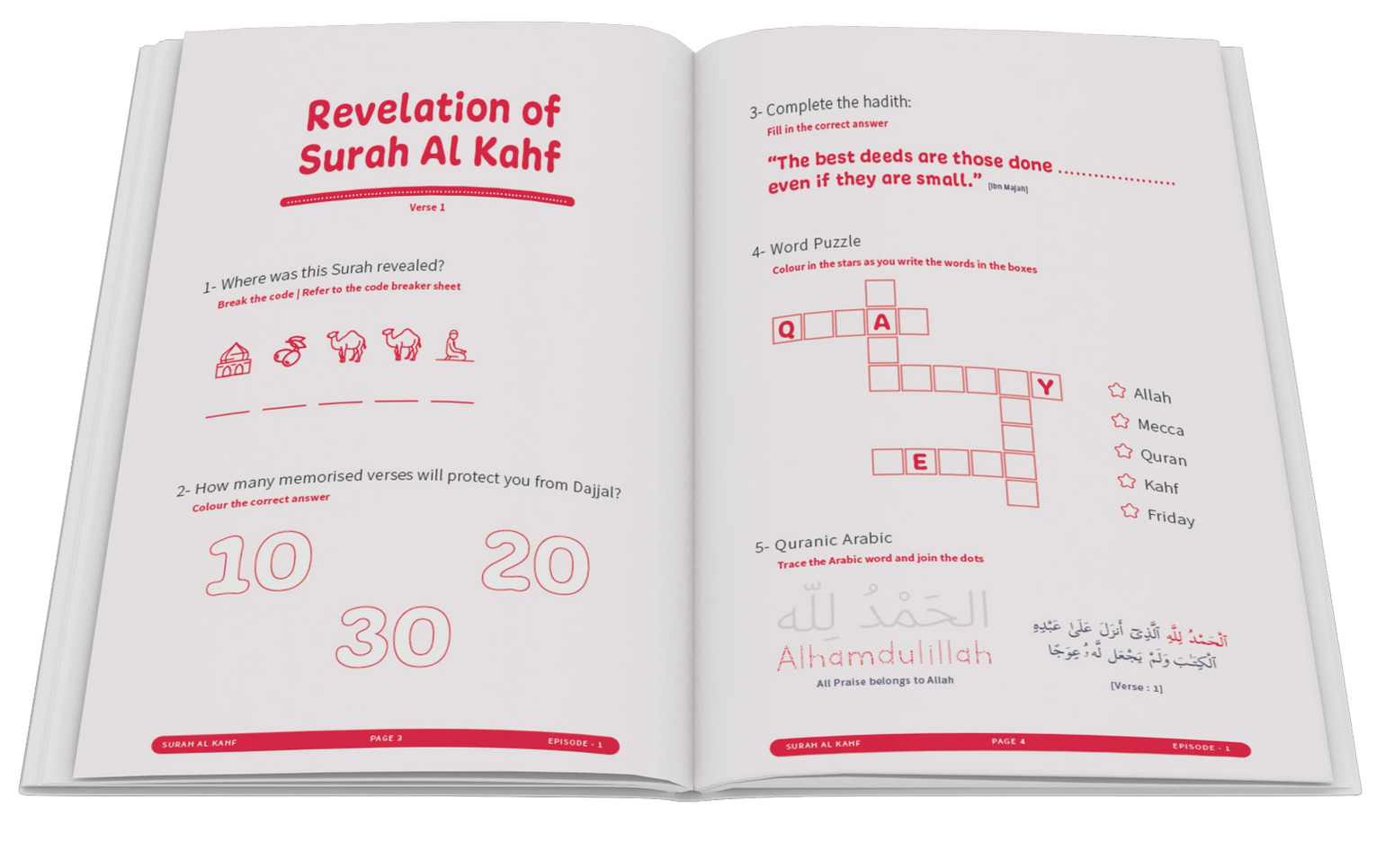 Tafsir Surah Al Kahf Workbook: In-Depth Quran Study | Hadiya Souq ...