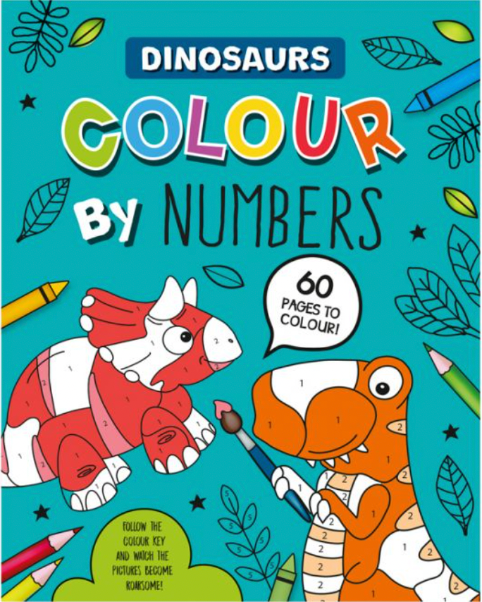 Dinosaur Color By Numbers Book: Engaging & Fun - - HadiyaSouq