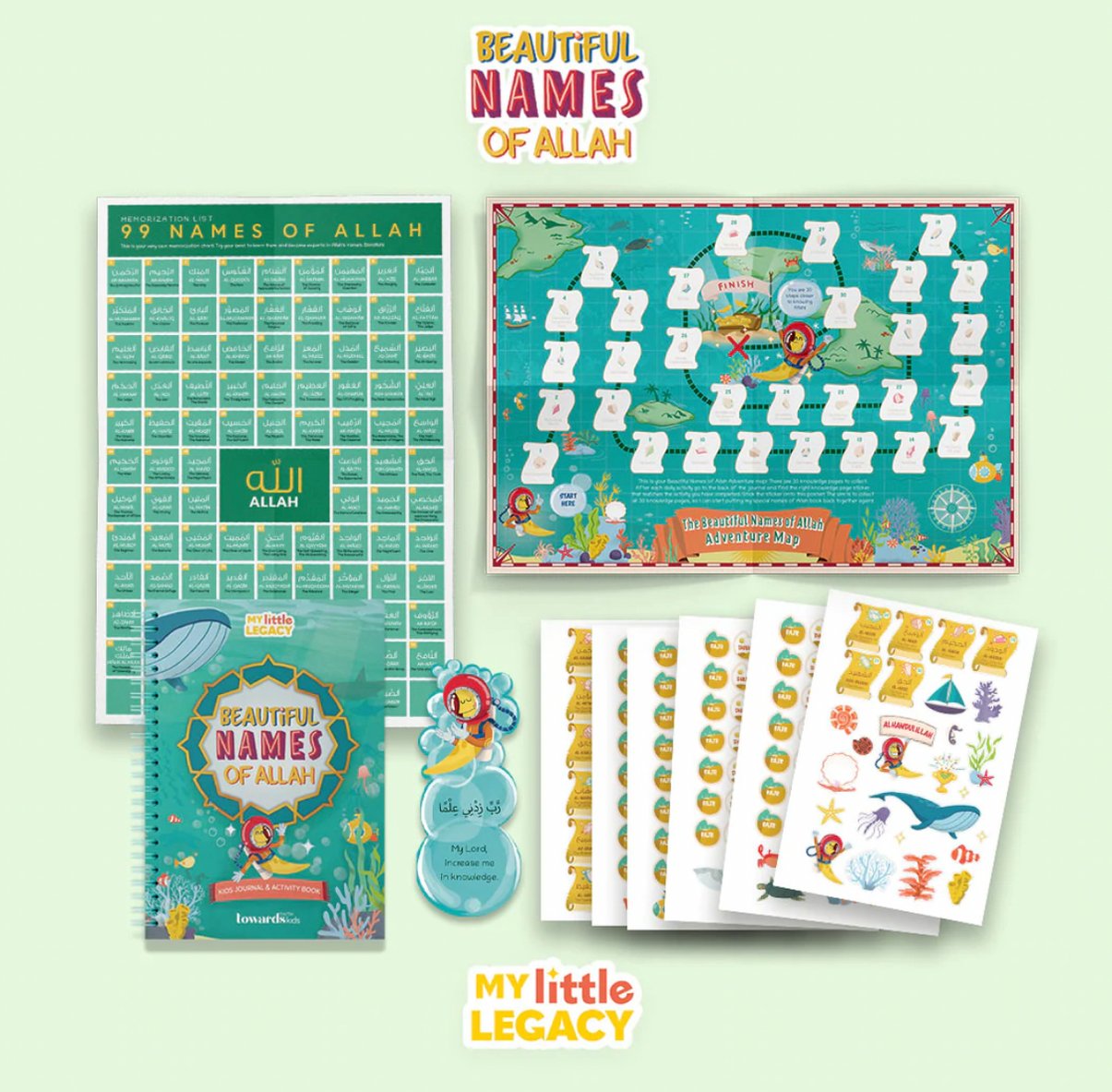 Allah's Names Kids Journal & Activity Book - Islamic Learning — Hadiya NG